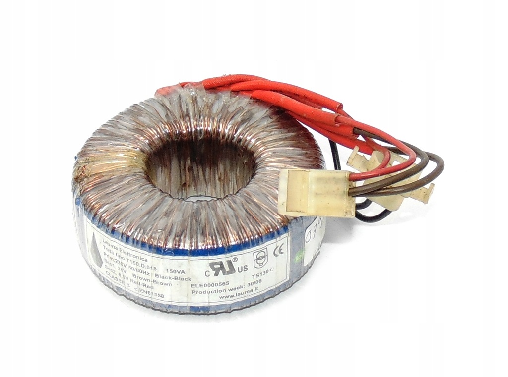 TRANSFORMATOR TOROIDALNY T150.D.018 8,5V/26V 150VA - 12668161811 - oficjalne archiwum Allegro
