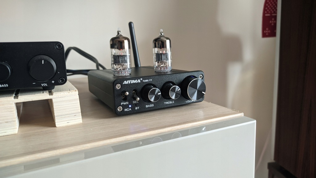 Aiyima T7 Przedwzmacniacz lampowy 6H3N BT 5.0 APTX - 12783385539 - oficjalne archiwum Allegro