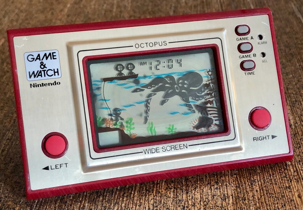 OCTOPUS Game & Watch NINTENDO gra RETRO 1981 ośmiorniczka LCD gierka ...