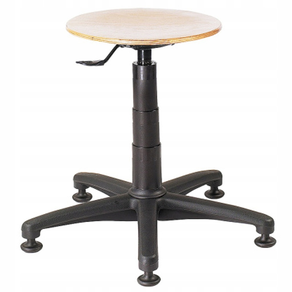 Stołek taboret obrotowy warsztatowy na stabilnej p - 12441391082 ...
