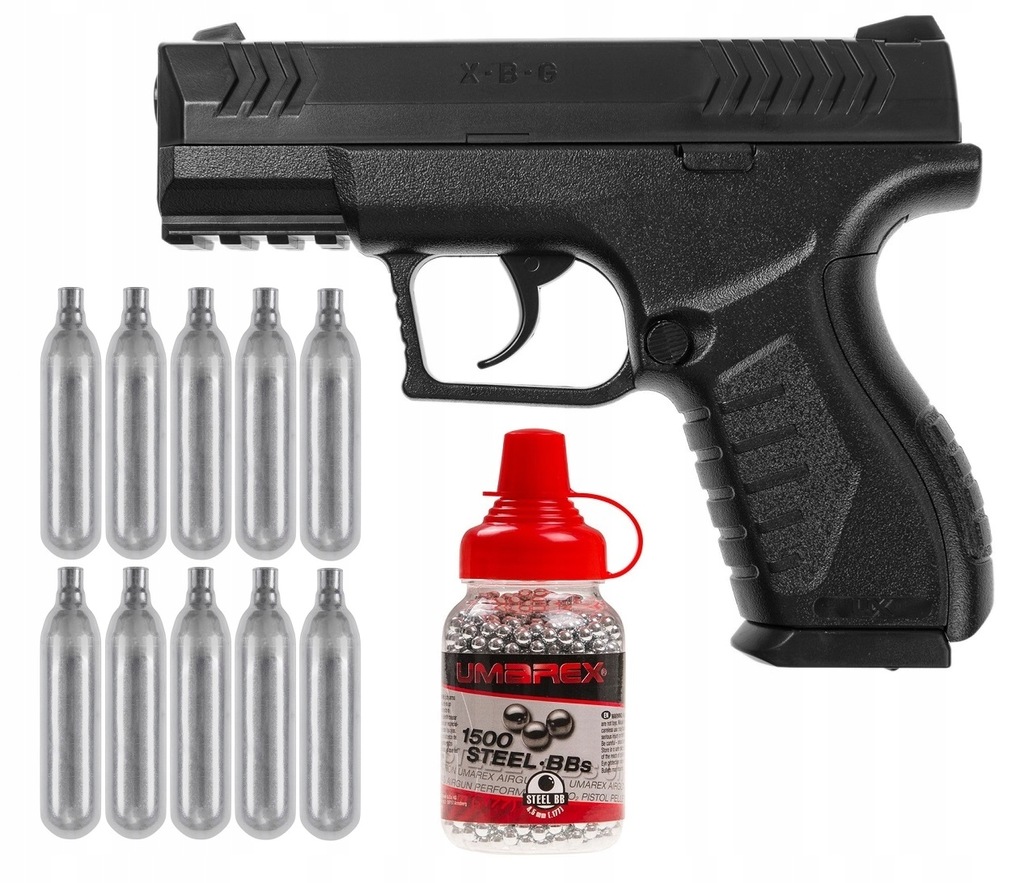Wiatrówka pistolet Umarex XBG 4,5 mm ZESTAW CO2+BB - 8472405051 - oficjalne archiwum Allegro