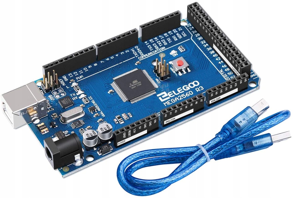 ELEGOO MEGA 2560 R3 płytka do Arduino Mega Kit - 9234373747 - oficjalne ...