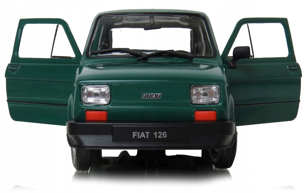 FIAT 126p Samochód PRL Duży MALUCH Auto Welly 1:21 - 12077772521 ...