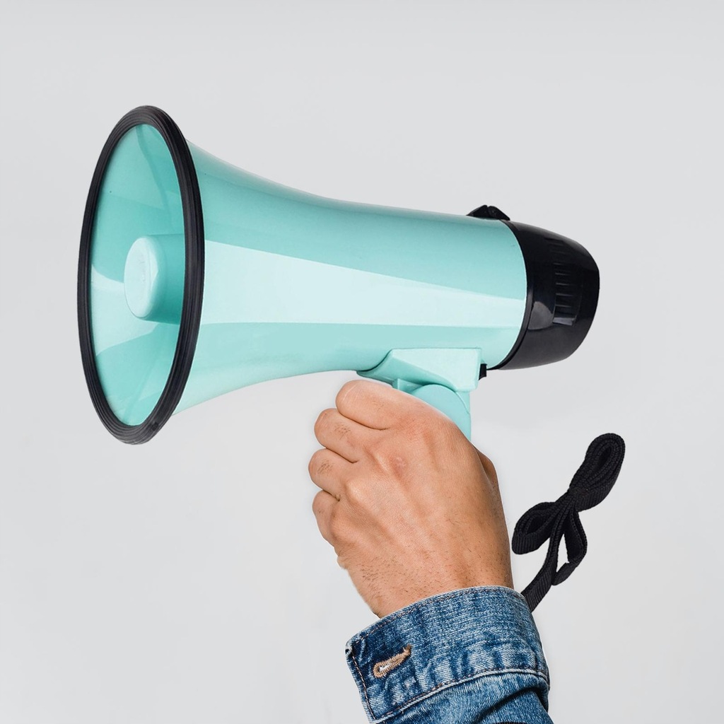 Ręczny megafon megafonowy lekki głośnik megafonowy - 12965892270 ...