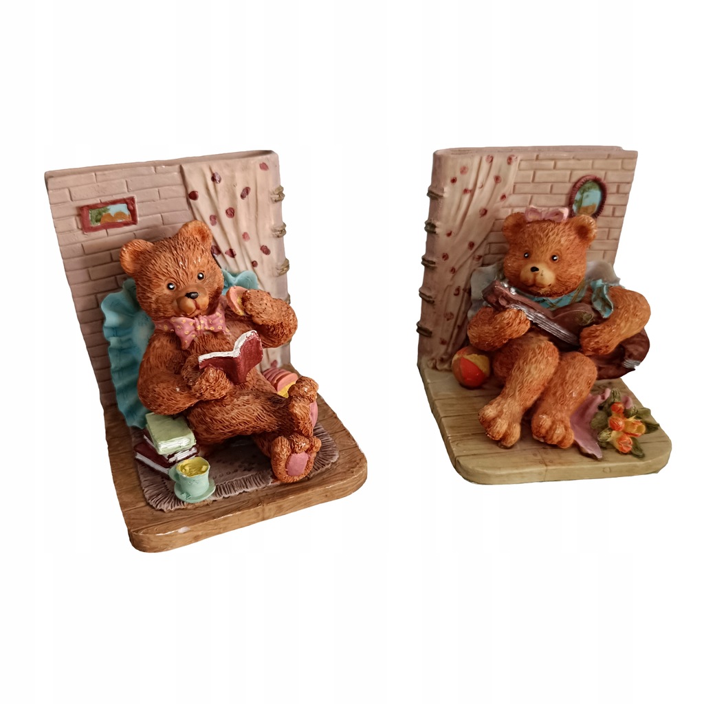 MISIE misiaki urocze podpórki podstawki pod książki - 15131644051 ...