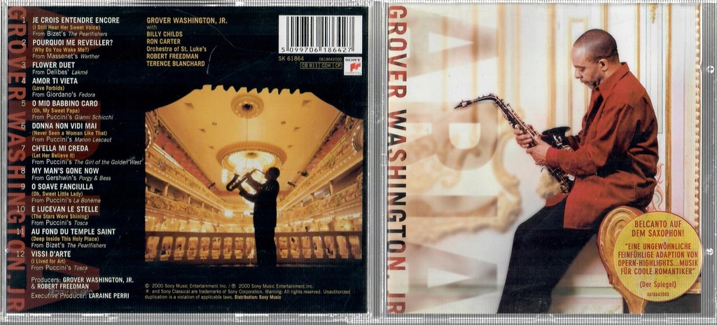 Grover Washington - Jr Aria CD Album - 11535822334 - oficjalne archiwum Allegro