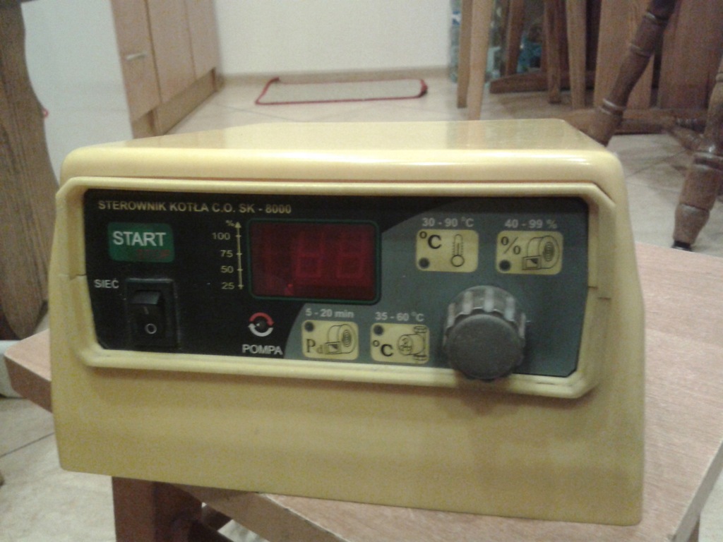 Sterownik Kotła C.O. Krzaczek SK-8000 - 10068460227 - oficjalne archiwum Allegro