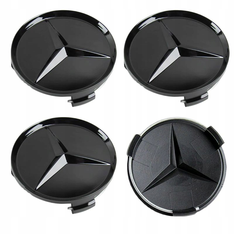 MERCEDES 75mm DEKIELKI DEKIELEK KOMPLET AMG - 12839708920 - oficjalne archiwum Allegro