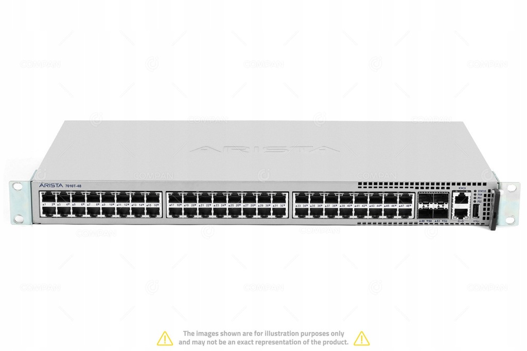 ARISTA 7010T 48 PORT 1GB ETHERNET 4 PORT 10GB SFP+ SWITCH - 14470200960 ...