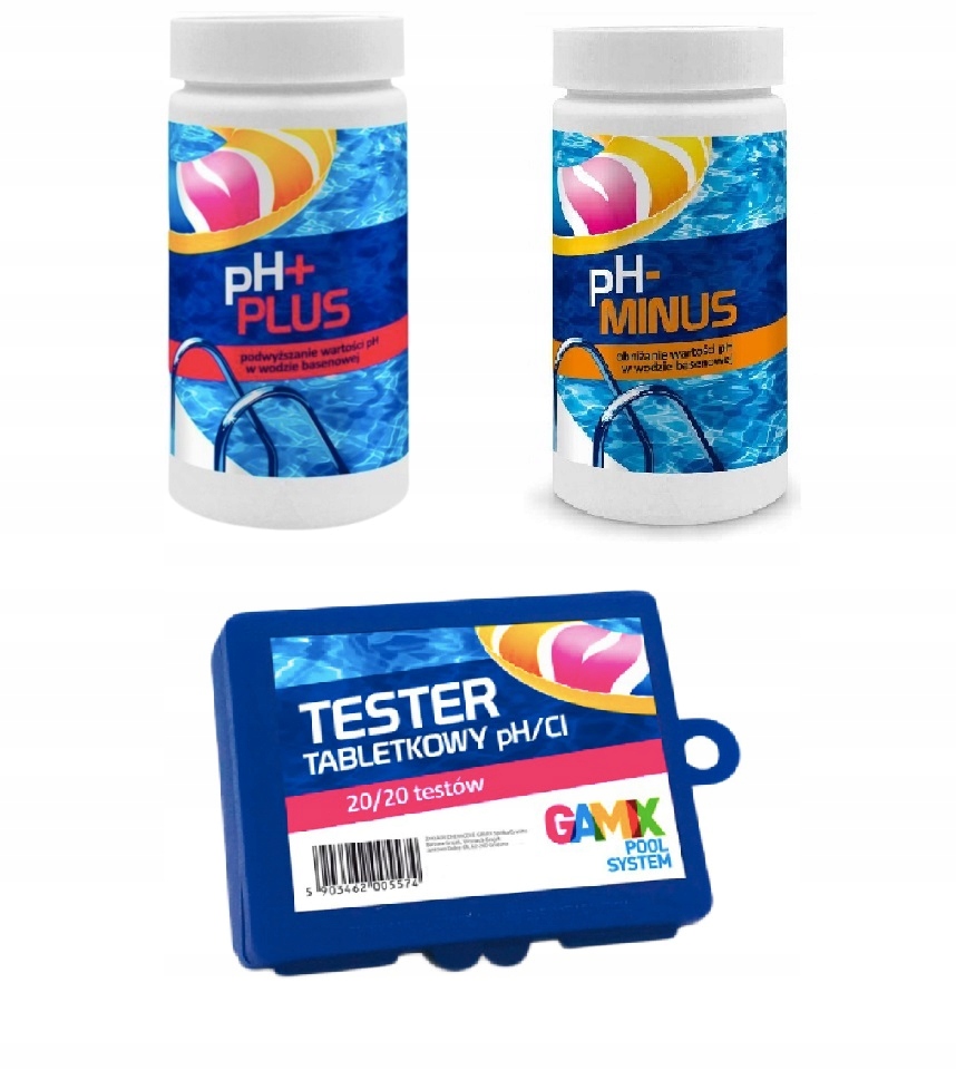 Kmp regula Ph minus 1,5kg Ph Plus 1kg Tester ph/cl - 13609113452 ...