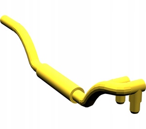 LEGO 4467 Żółta rura wydechowa 11L prawa 1szt - 12686275898 - oficjalne ...