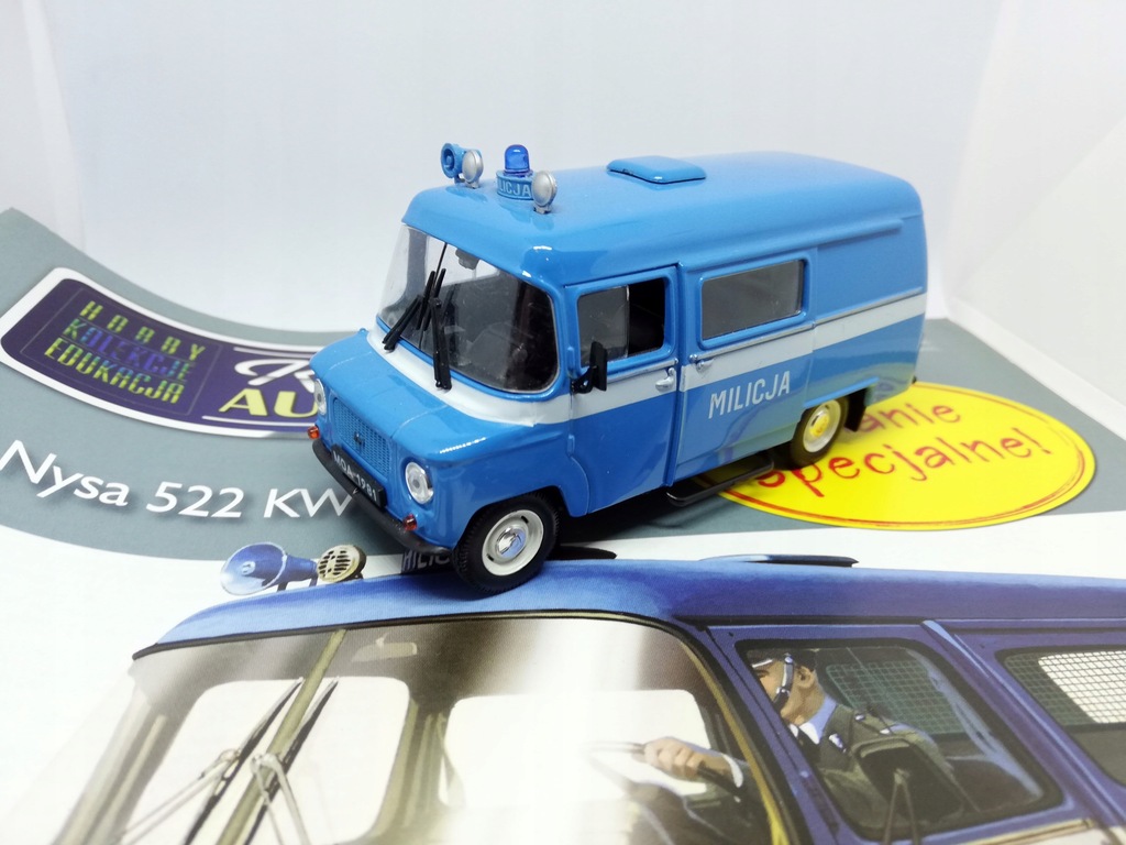 Nysa 522 Milicja Auta PRL 1:43 - 12557698572 - oficjalne archiwum Allegro