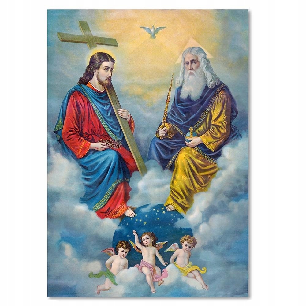 OBRAZ NA PŁÓTNIE TRÓJCA ŚWIĘTA CANVAS 40x60 - 8475208146 - oficjalne ...