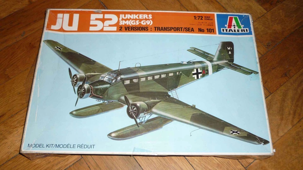 Italeri 101 Ju 52 Junkers 3M (G5-G9) transport/sea - 12122012353 - oficjalne archiwum Allegro