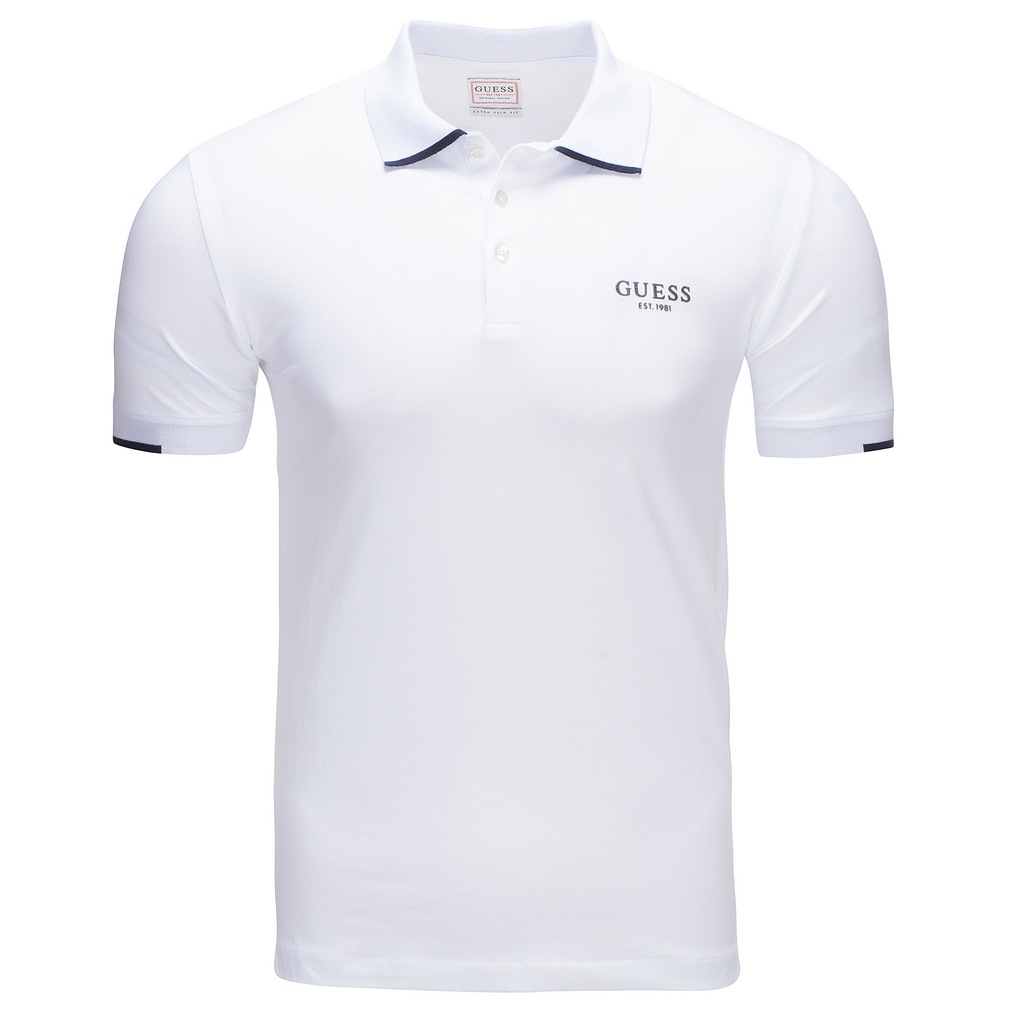Guess polo polówka męska biała M2YP66J1311-G011 M - 12890544982 ...
