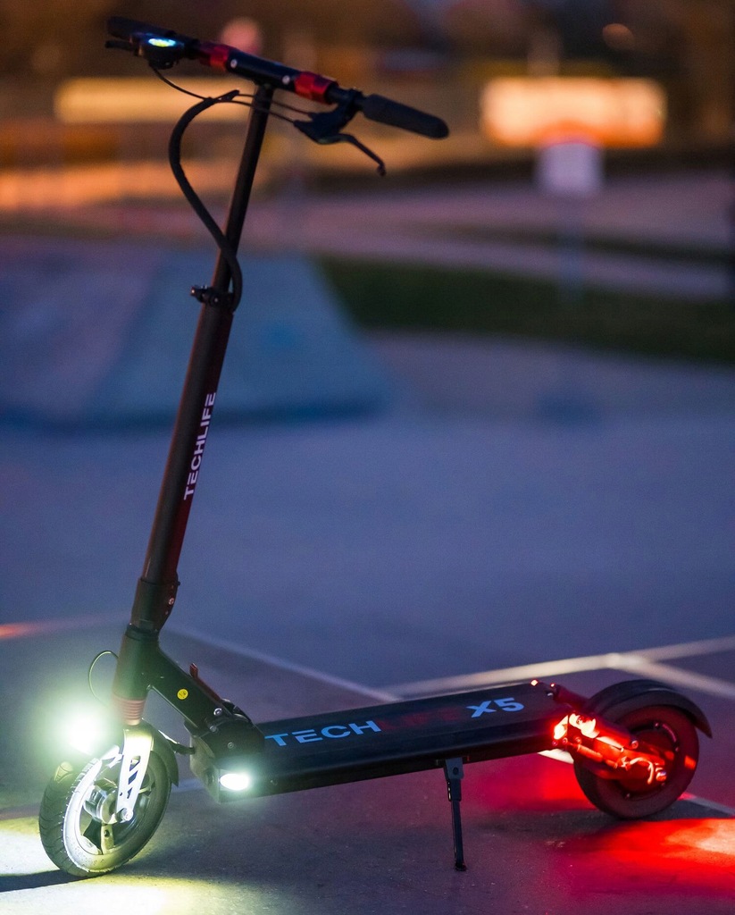 HULAJNOGA ELEKTRYCZNA TECHLIFE X5 40km+AMORTYZACJA - 10449581155 - oficjalne archiwum Allegro