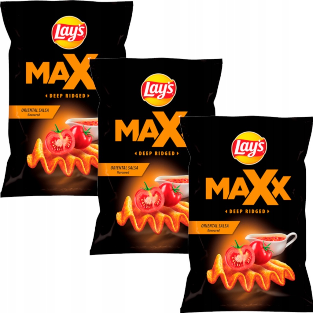 Lay's Lays Maxx Oriental Salsa Chipsy ostre 3x130g - 12637892539 ...
