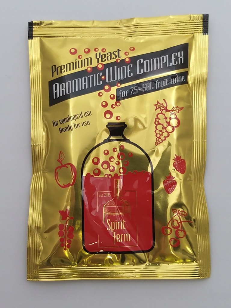 Drożdże winne Aromatic Wine Complex, Premium Yeast - 8422267019 - oficjalne archiwum Allegro