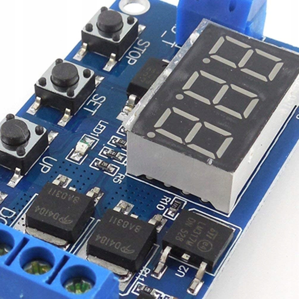 Przekaźnik czasowy timer Mosfet sterowany impuls + - 12780507094 ...