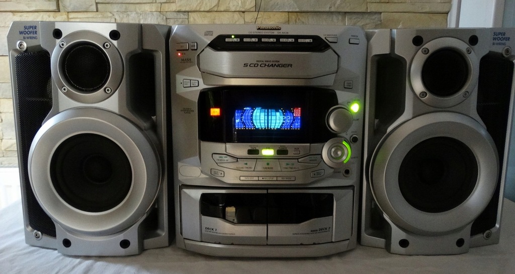 WIEŻA PANASONIC SA-AK28+KOLUMNY - 12815376666 - oficjalne archiwum Allegro