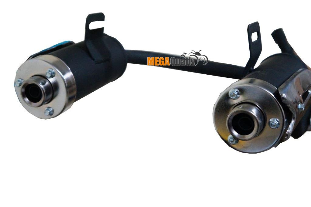 TŁUMIK QUAD ATV 110 125 PODWÓJNY UKŁAD WYDECHOWY - 6701657200 - oficjalne archiwum Allegro