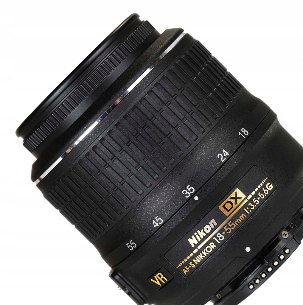 Obiektyw NIKON NIKKOR AF-S 18-55 F3,5-5,6 G VR - 12828802202 - oficjalne archiwum Allegro