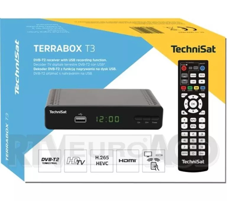 TUNER DVB-T2/HEVC TECHNISAT TERRABOX T3 - 12652837220 - oficjalne archiwum Allegro
