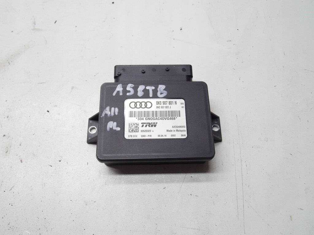 MODUŁ HAMULCA RĘCZNEGO 8K0907801N AUDI A4 B8 A5 8T LIFT ORYGINAŁ - 15868801403 - oficjalne ...