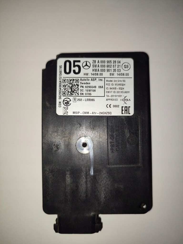 MERCEDES W205 RADAR SENSOR DISTRONIC A0009052804 - 13593256168 ...