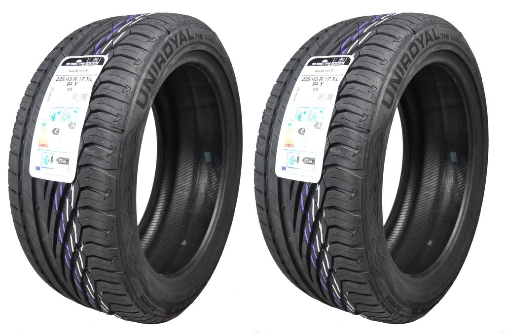 2 x 225/45R17 XL 94Y FR RainSport 3 UNIROYAL LATO - 7240320087 - oficjalne archiwum Allegro