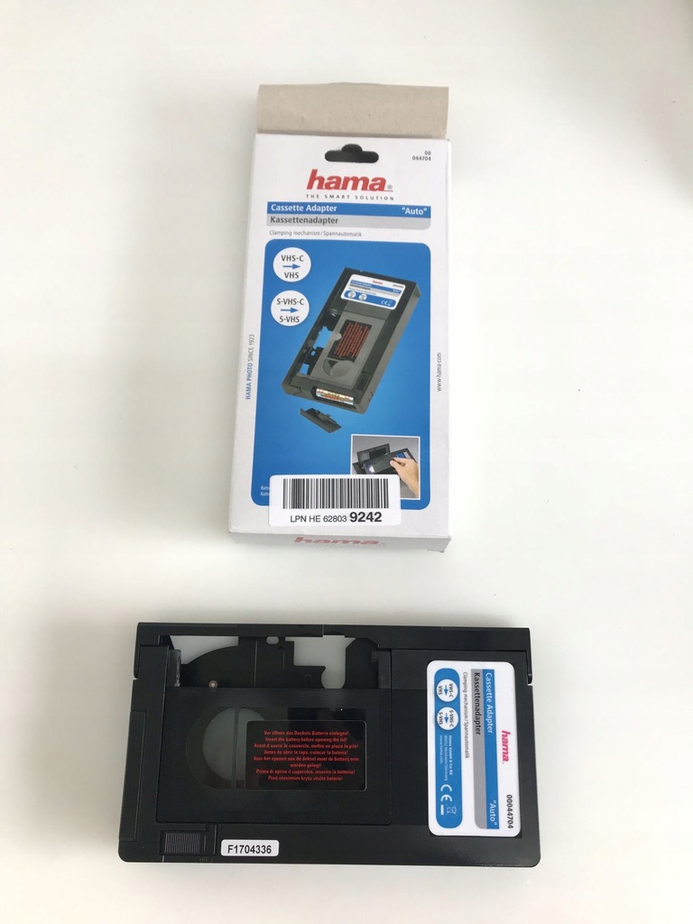 Adapter kaset VHS-C na VHS Hama 44704 - 12306555224 - oficjalne ... Adapter kaset VHS-C na VHS Hama 44704 - 12306555224 - oficjalne ...
