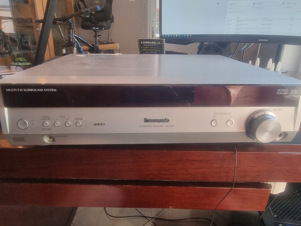 Amplituner Panasonic SA-HE40EG-S 5.1 - LOMBARD AK - 12108310592 - oficjalne archiwum Allegro
