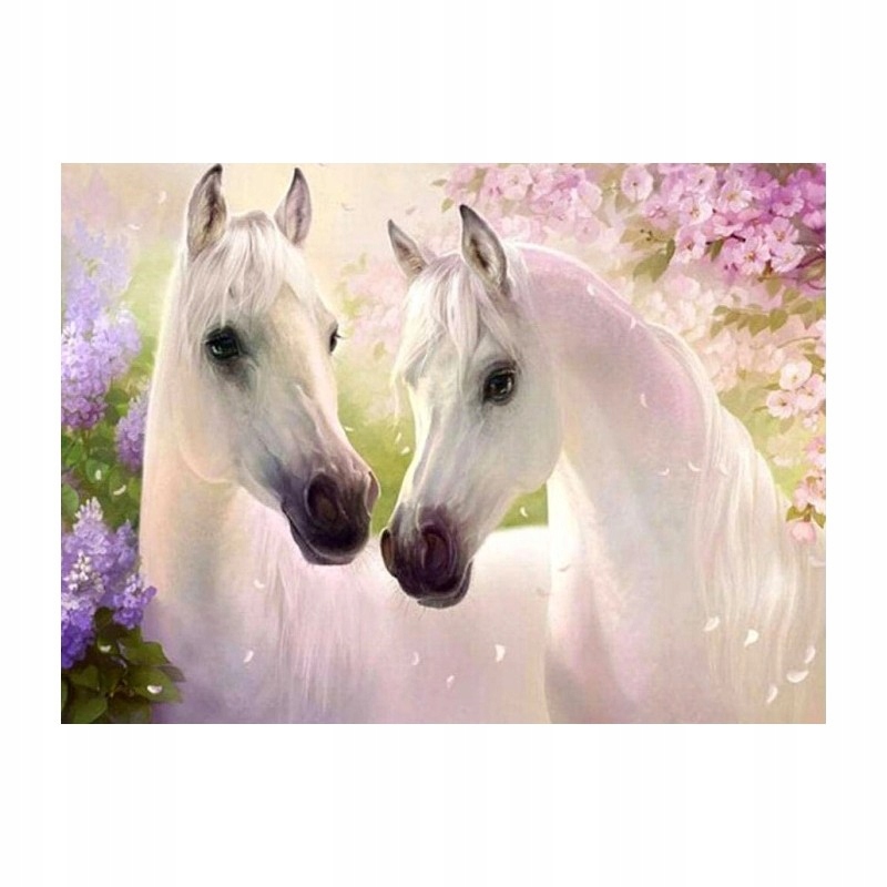 Diamentowa mozaika Konie malowanie po numerach - 12230555082 - oficjalne archiwum Allegro