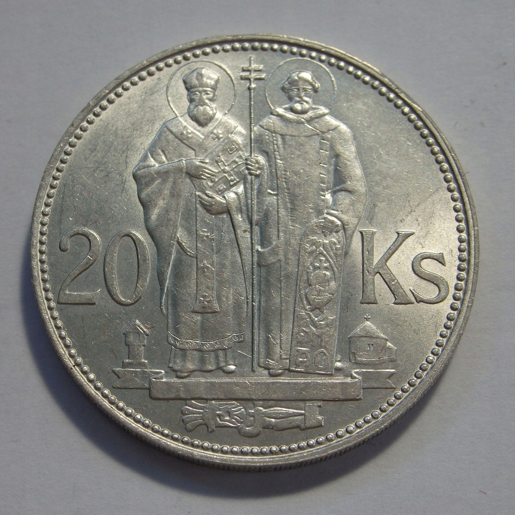 20 Koron, Słowacja, 1941. Ag X5809 - 15026233548 - oficjalne archiwum ...