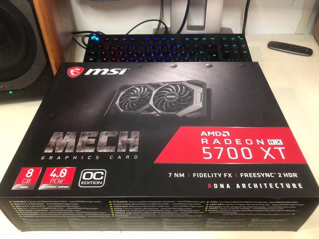 Karta graficzna MSI Radeon RX 5700 XT MECH OC 8 GB - 13037358376 - oficjalne archiwum Allegro