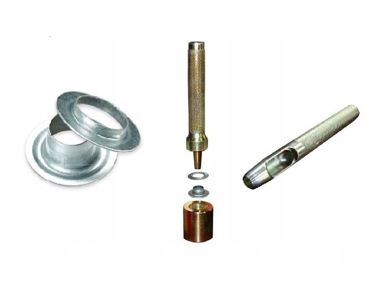 Oczka 100 szt do plandeki fi12 + zakuwak i wycinak - 12822397180 - oficjalne archiwum Allegro