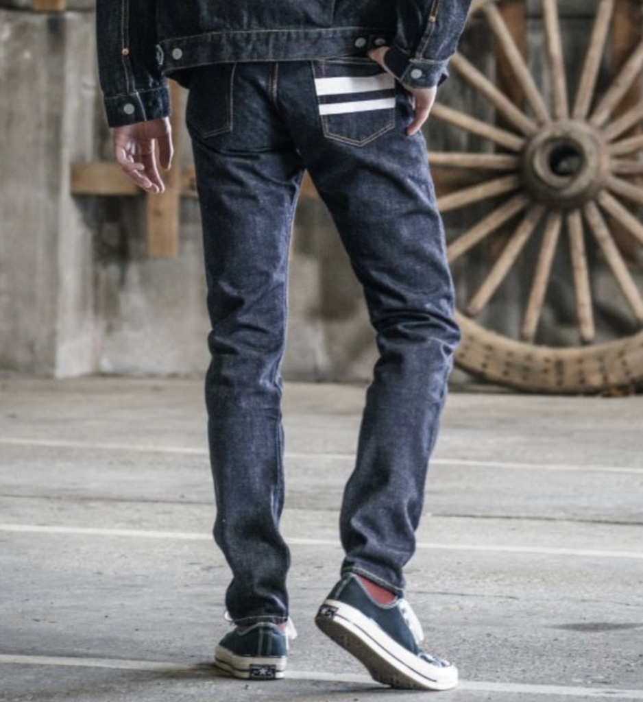 Momotaro Narrow Tapered Selvedge Jeansy W31 Denim - 14239040486 ...