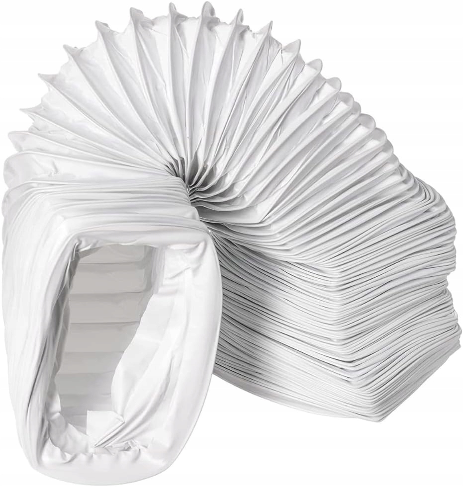 Kanał Elastyczny PVC Rura do Wentylacji Klimatyzatora Okapów 220x55mm ...