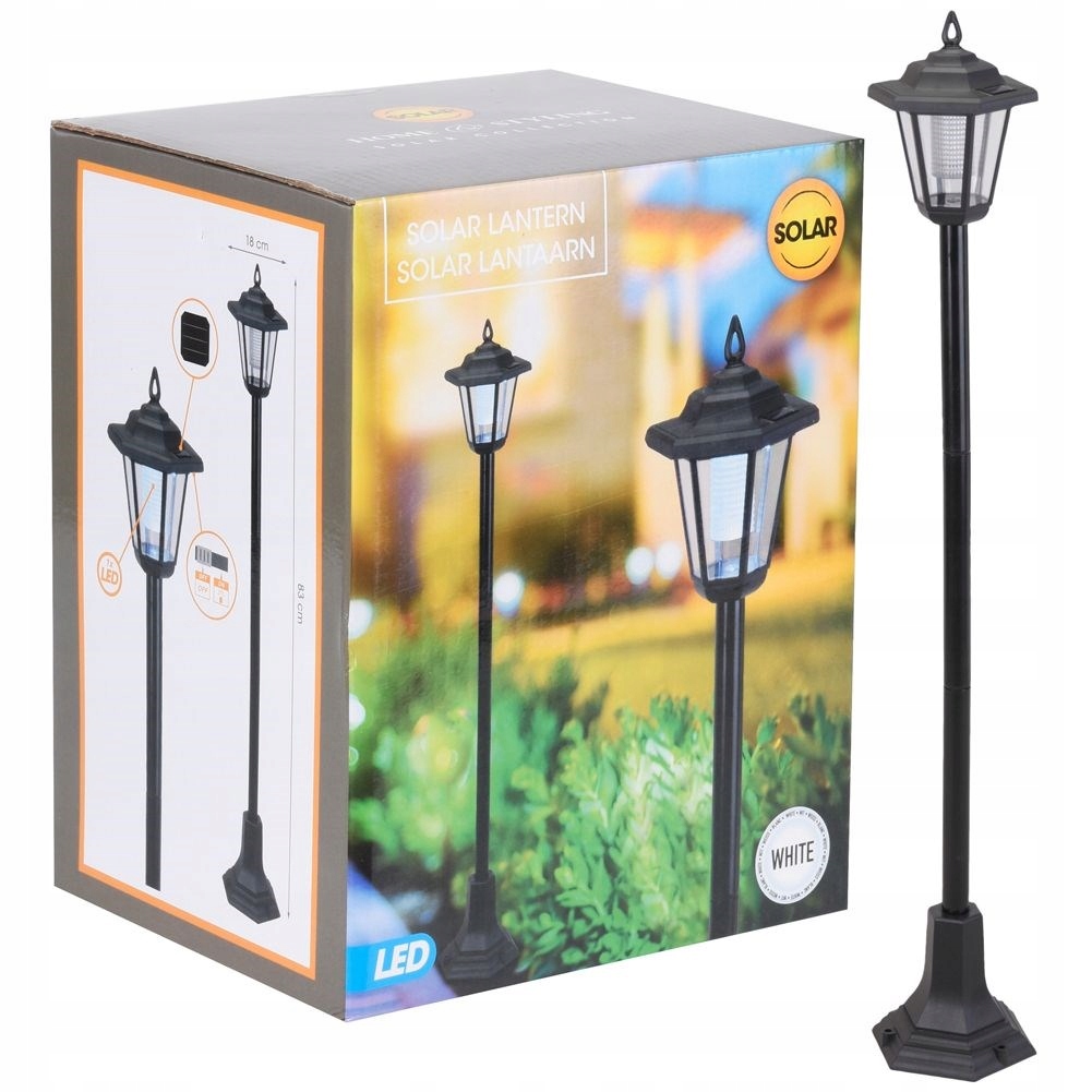 LATARNIA SOLARNA LAMPA LED OGRODOWA - 13623020356 - oficjalne archiwum Allegro