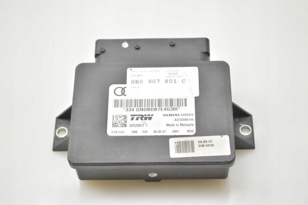 MODUŁ HAMULCA RĘCZNEGO 8K0907801C AUDI A4 B8 A5 8T - 14443374355 - oficjalne archiwum Allegro