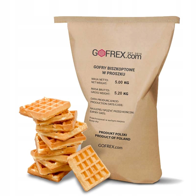 Gofry Biszkoptowe Classic w Proszku | GOFREX 5kg - 8563201271 ...