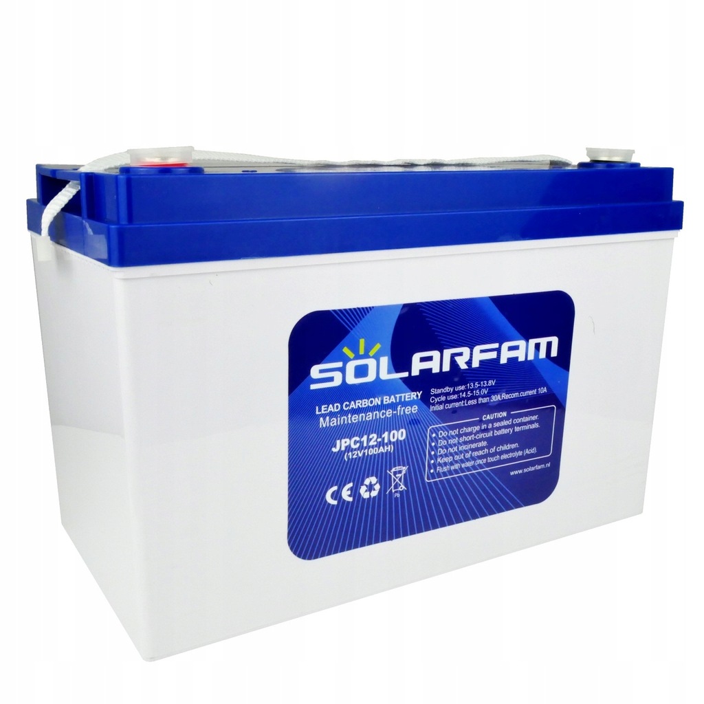 Akumulator SOLARFAM JPC12-100 LEAD CARBON WĘGLOWY - 13128997783 ...