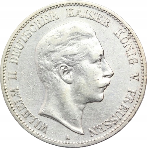 PRUSY KAISERREICH PRUSY 1904 WILHELM II 5 MAREK RZADSZA - 16342983425 - oficjalne archiwum Allegro