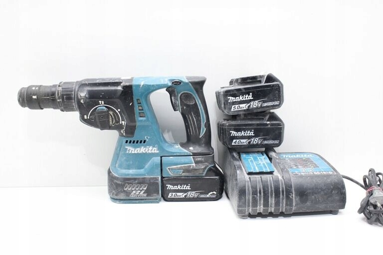 MŁOTOWIERTARKA MAKITA DHR243 + 3 AKU + ŁADOWARKA - 12737734813 ...