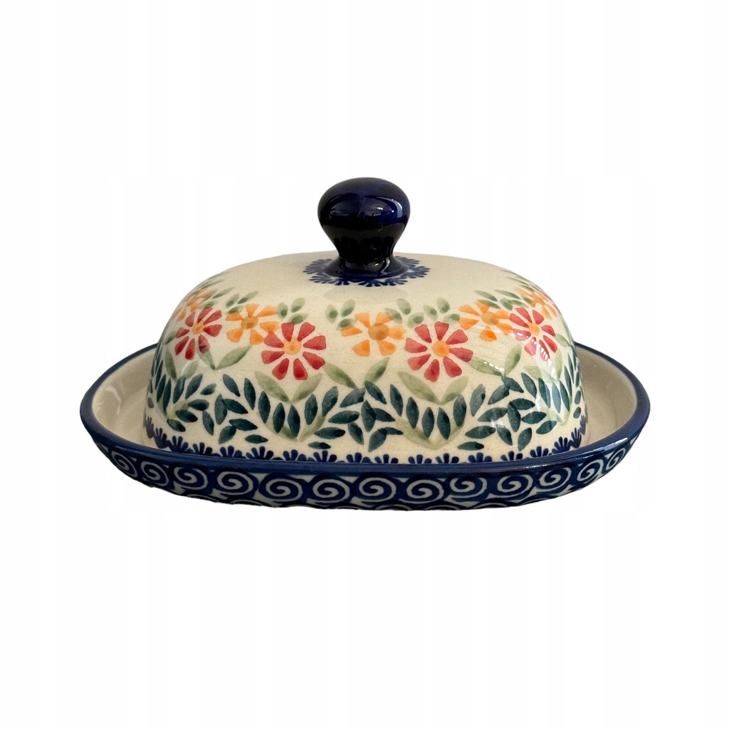 Maselnica mała na pół kostki masła dek. JS14 Ceramika Bolesławiec - 15496873137 - oficjalne ...