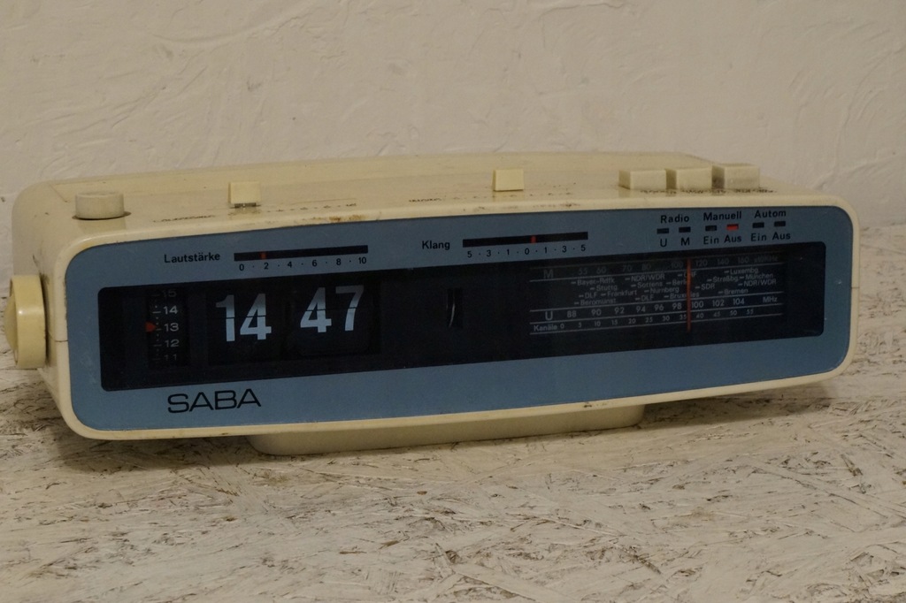 RADIO SABA CLOCK Z ZEGAREM RETRO VINTAGE - 11156067256 - oficjalne ...