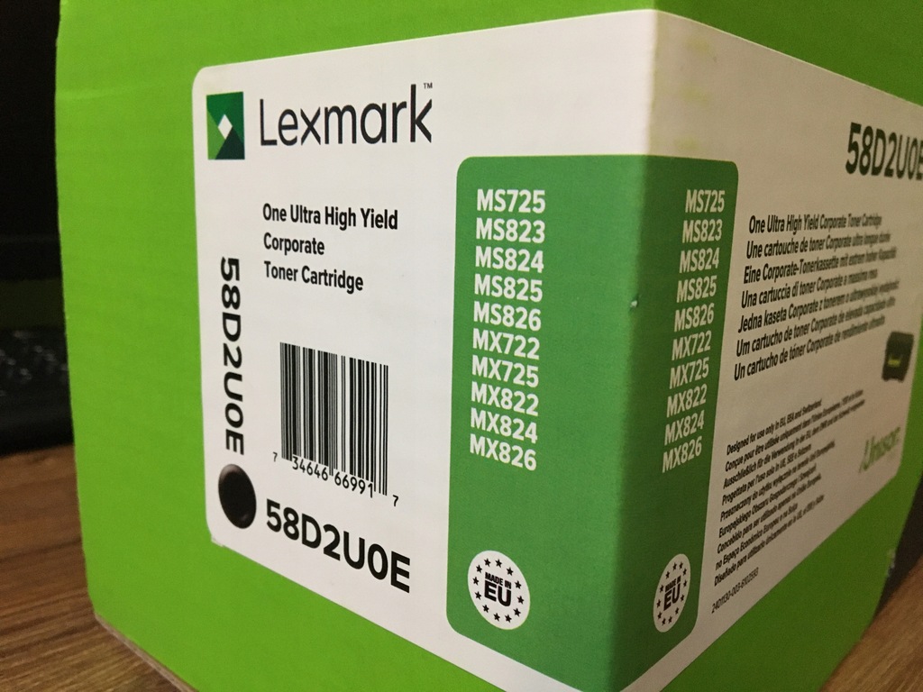 Oryginalny toner Lexmark 58D2U0E - 55k stron! - 8608026815 - oficjalne ...