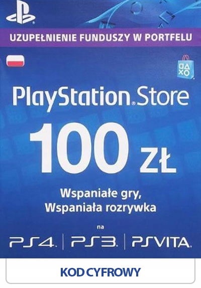 PLAYSTATION NETWORK PSN 100 PLN ZŁ PS3 PS4 PREPAID - 7794259294 ...