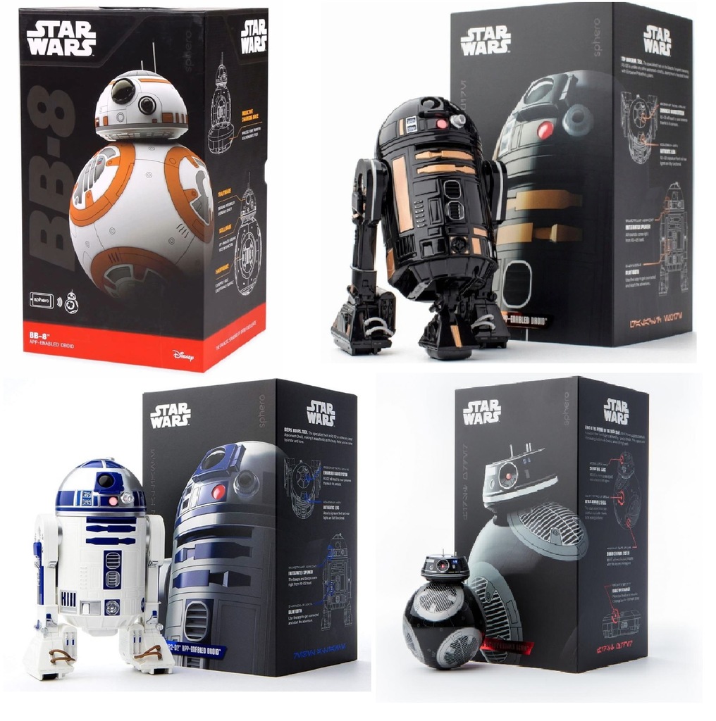 ROBOTY SPHERO BB 8 BB 9E R2 D2 R2 Q5 KOMPLET NOWY - 11067148491 ...