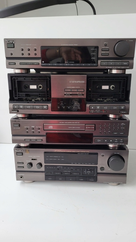 WIEŻA STEREO SEGMENTOWA SONY TA-D509 ST-D709 CDP-M43 TC-D509 CZARNA ...